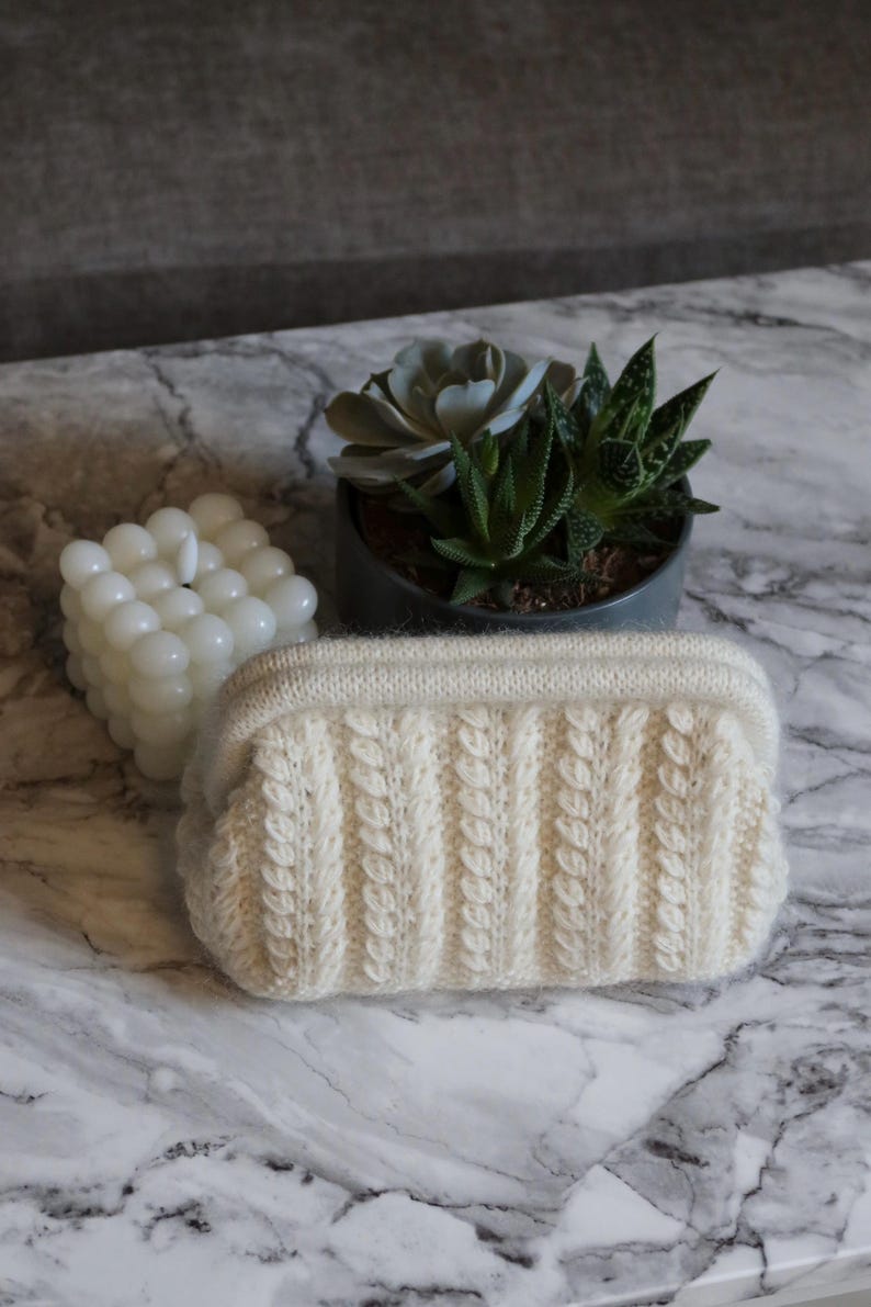 Gizela Clutch - Norsk Strikkeoppskrift - Etsy