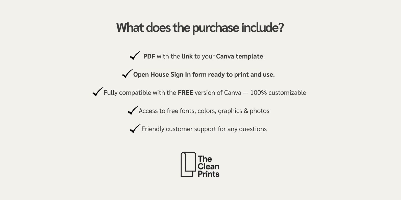 Open House Sign-up Sheet (canva Editable Template & PDF) / Open House ...