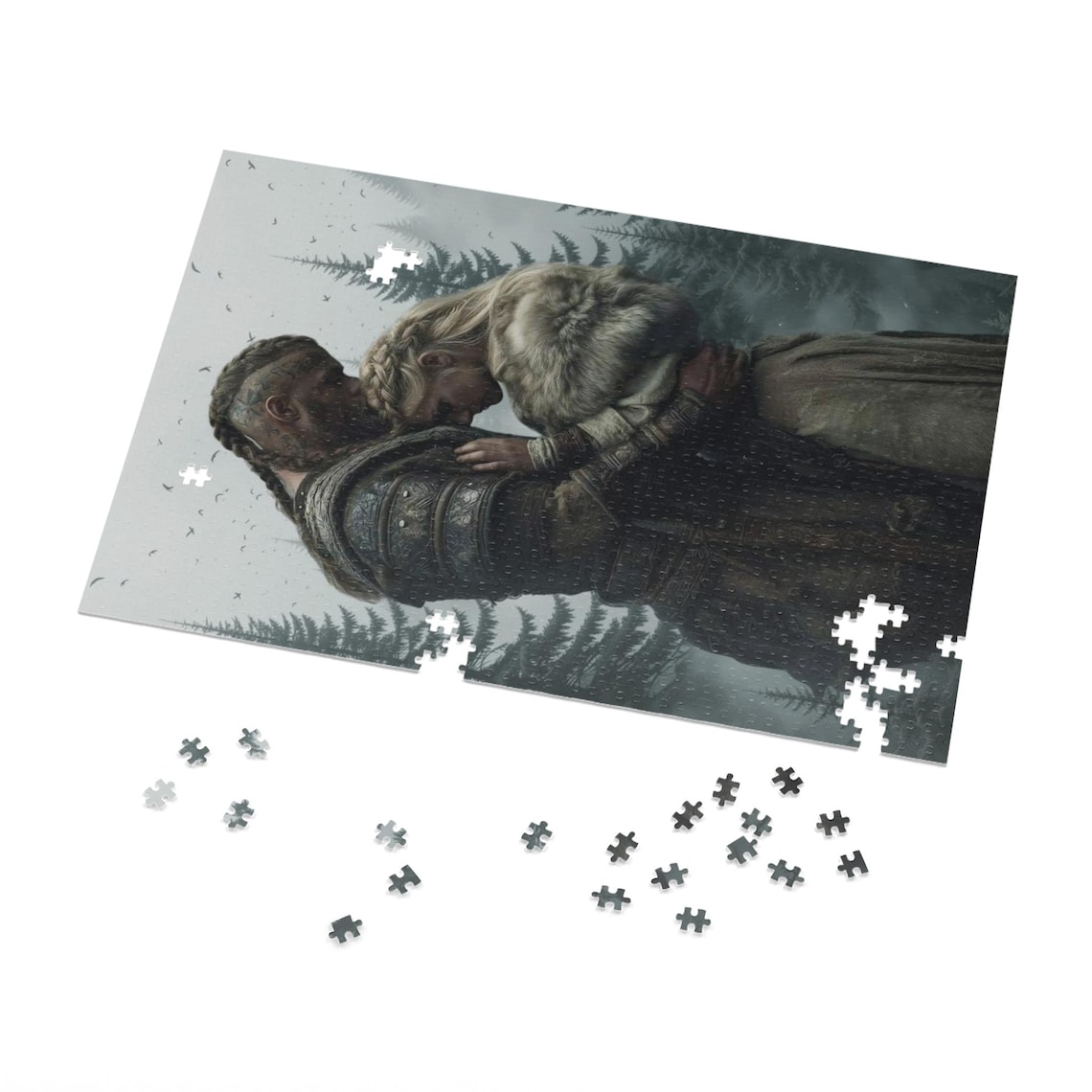 Viking Couple Jigsaw Puzzle, Norse Mythology Romance, Medieval Fantasy ...