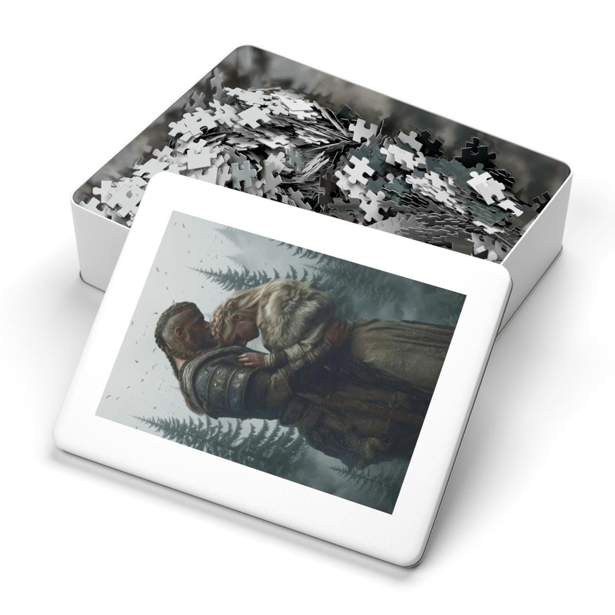 Viking Couple Jigsaw Puzzle, Norse Mythology Romance, Medieval Fantasy ...