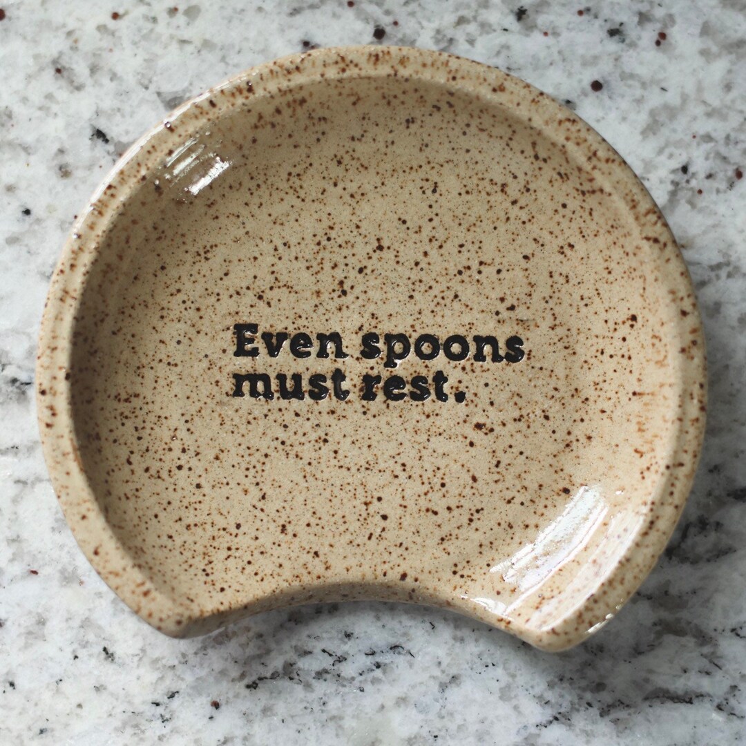 Spoon Rest Ceramic Stoneware Pottery Kitchen Humor Even - Etsy