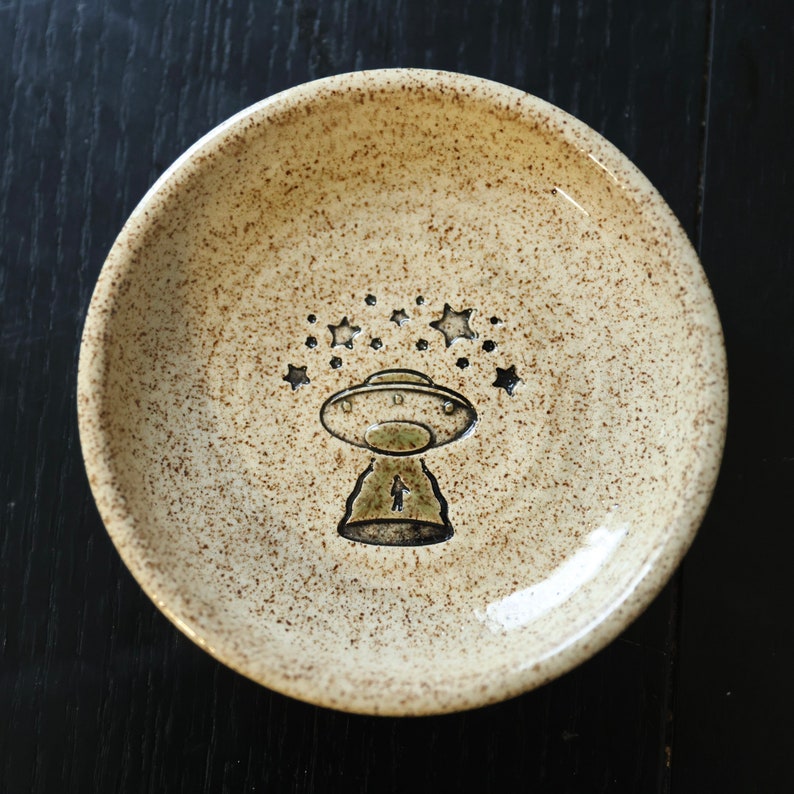 Ceramic UFO Dish Alien Flying Saucer Pottery - Etsy