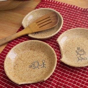 Spoon Rests Hand Thrown Pottery in Stoneware With Mother Goose Nursery ...