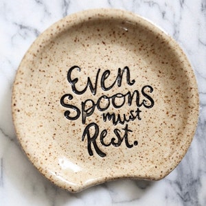 Spoon Rest, Ceramic Dish for Kitchen Counter or Stove Top, Funny ...