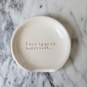 Spoon Rest, Ceramic Dish for Kitchen Counter or Stove Top, Funny ...
