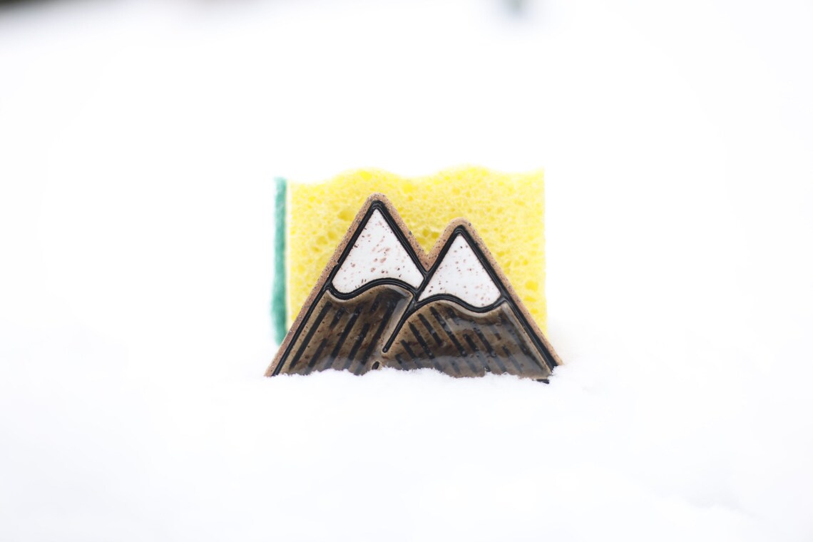 Sponge Holder Handmade Mountain Range Sponge or Napkin Holder - Etsy