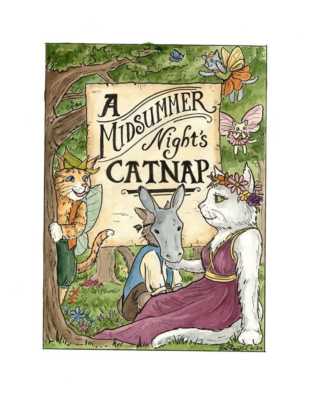 Classics With Cats: A Midsummer Night’s Catnap - Etsy