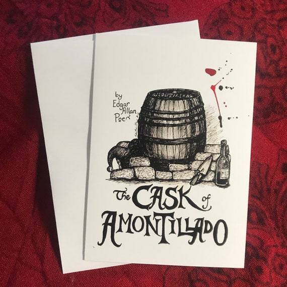 Cask Of Amontillado Fortunato Drawing