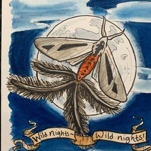 Mothtober Day 31: Baphomet Moth Original Painting - Etsy