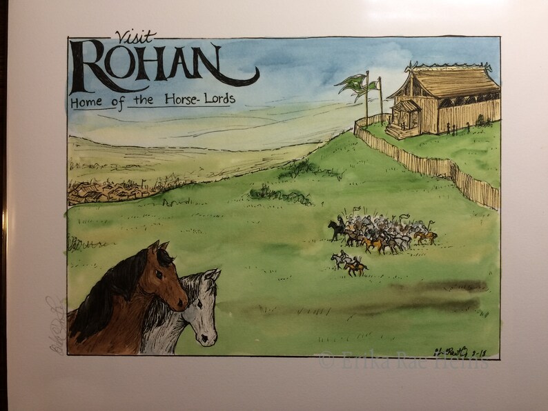 Rohan Travel Poster Print | Etsy