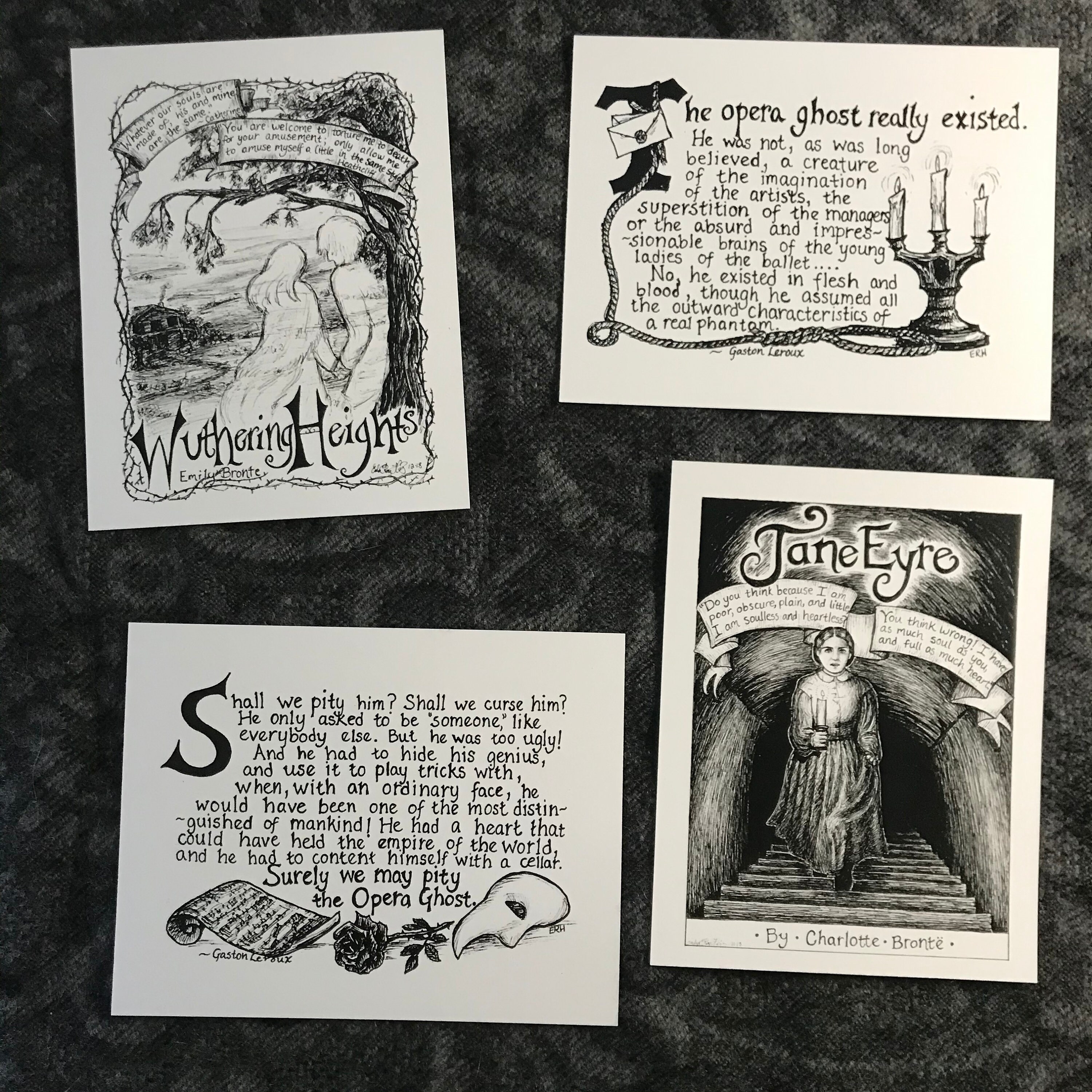 Postcard Set- Gothic Literature - Etsy