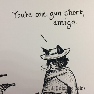 One Gun Short Print - Etsy