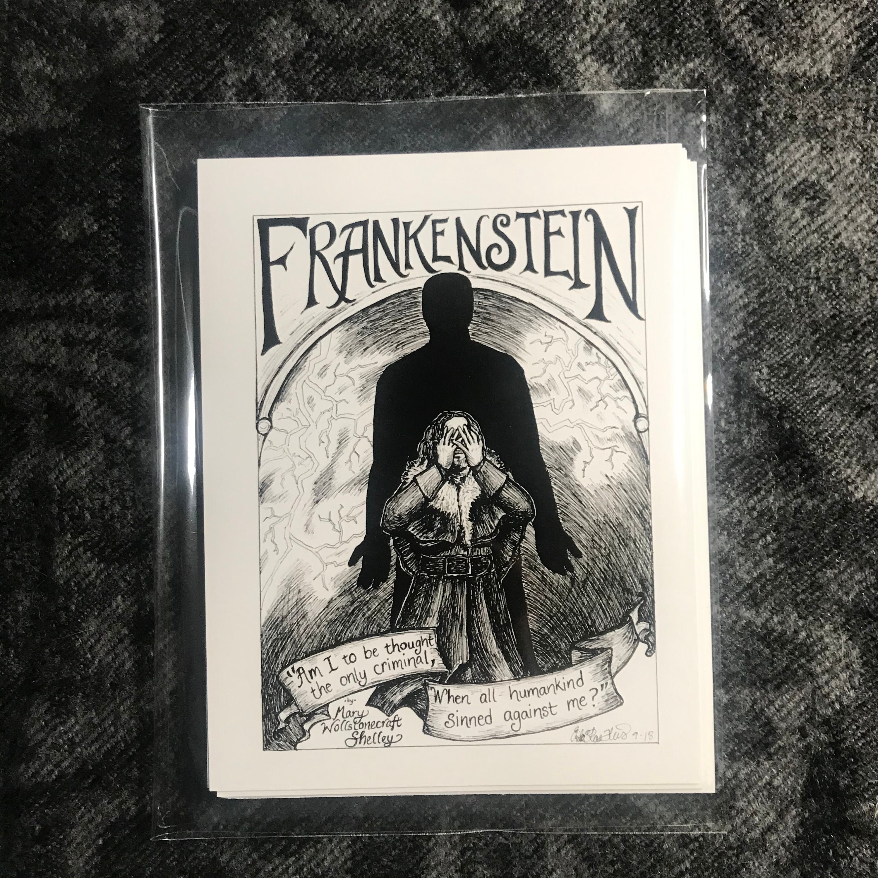 Postcard Set Gothic Literature | Etsy