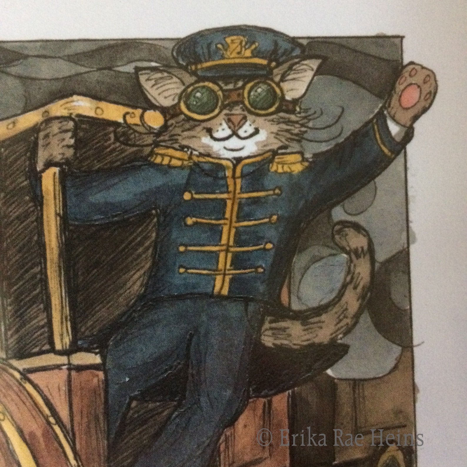 Skimbleshanks the Railway Cat Notecard | Etsy