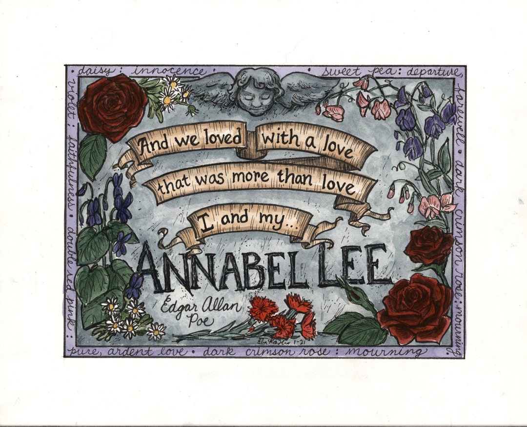 Blooms and Bones: I and My Annabel Lee - Etsy