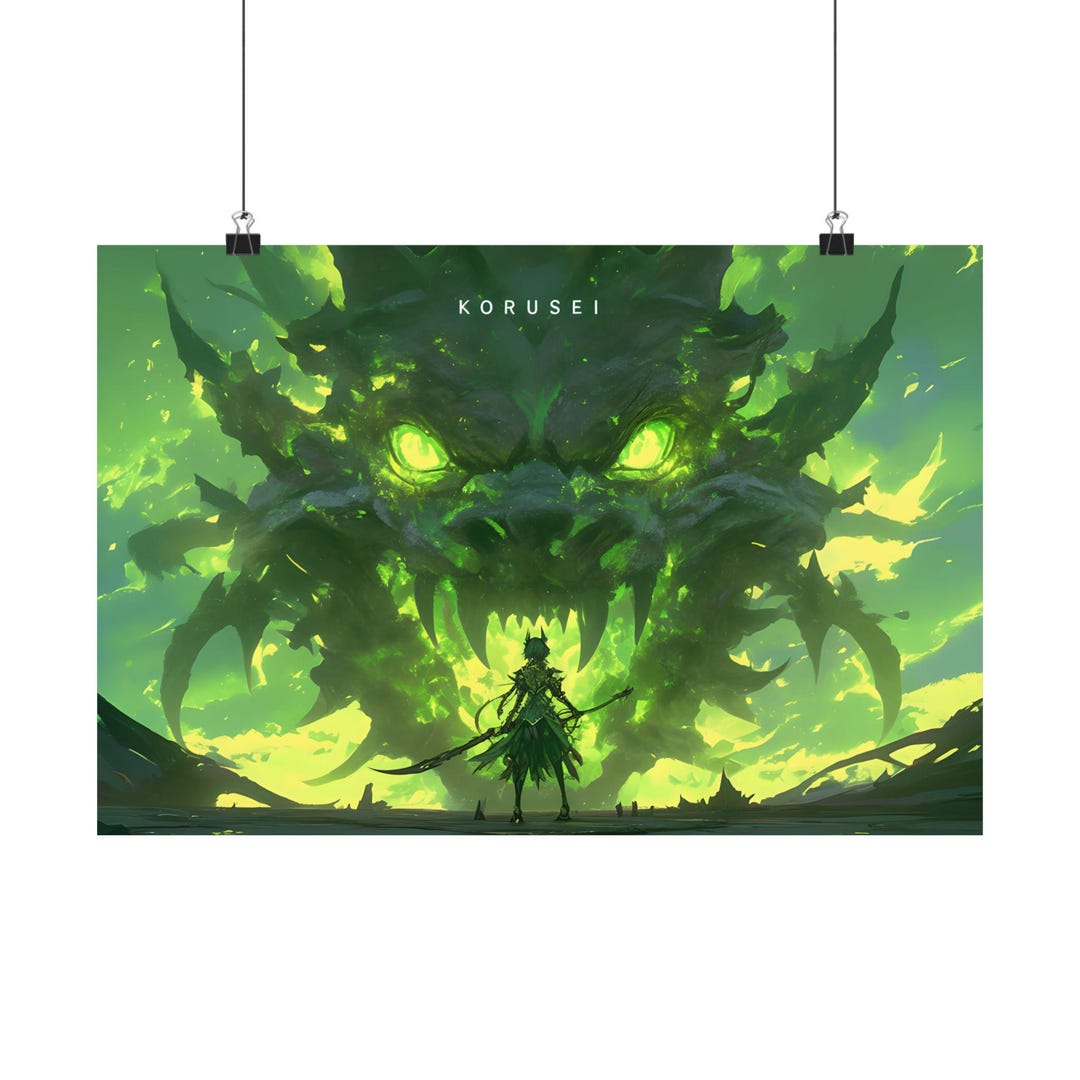 The Watcher - Matte Horizontal Anime Poster - Etsy