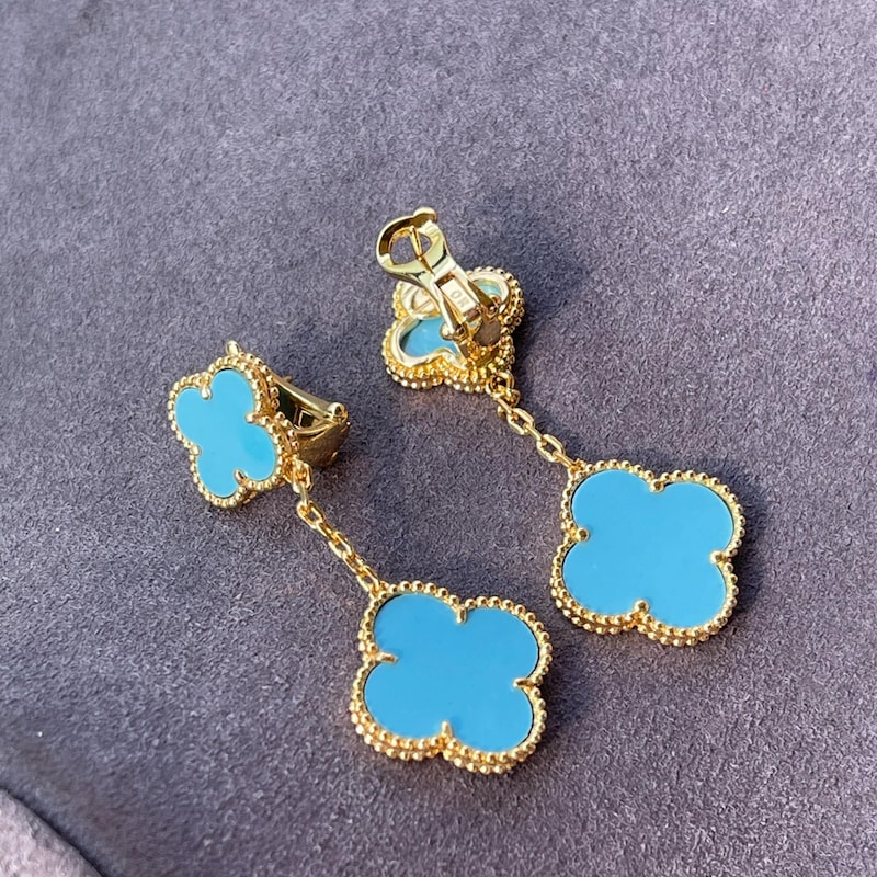 Clover Turquoise Earring - Etsy