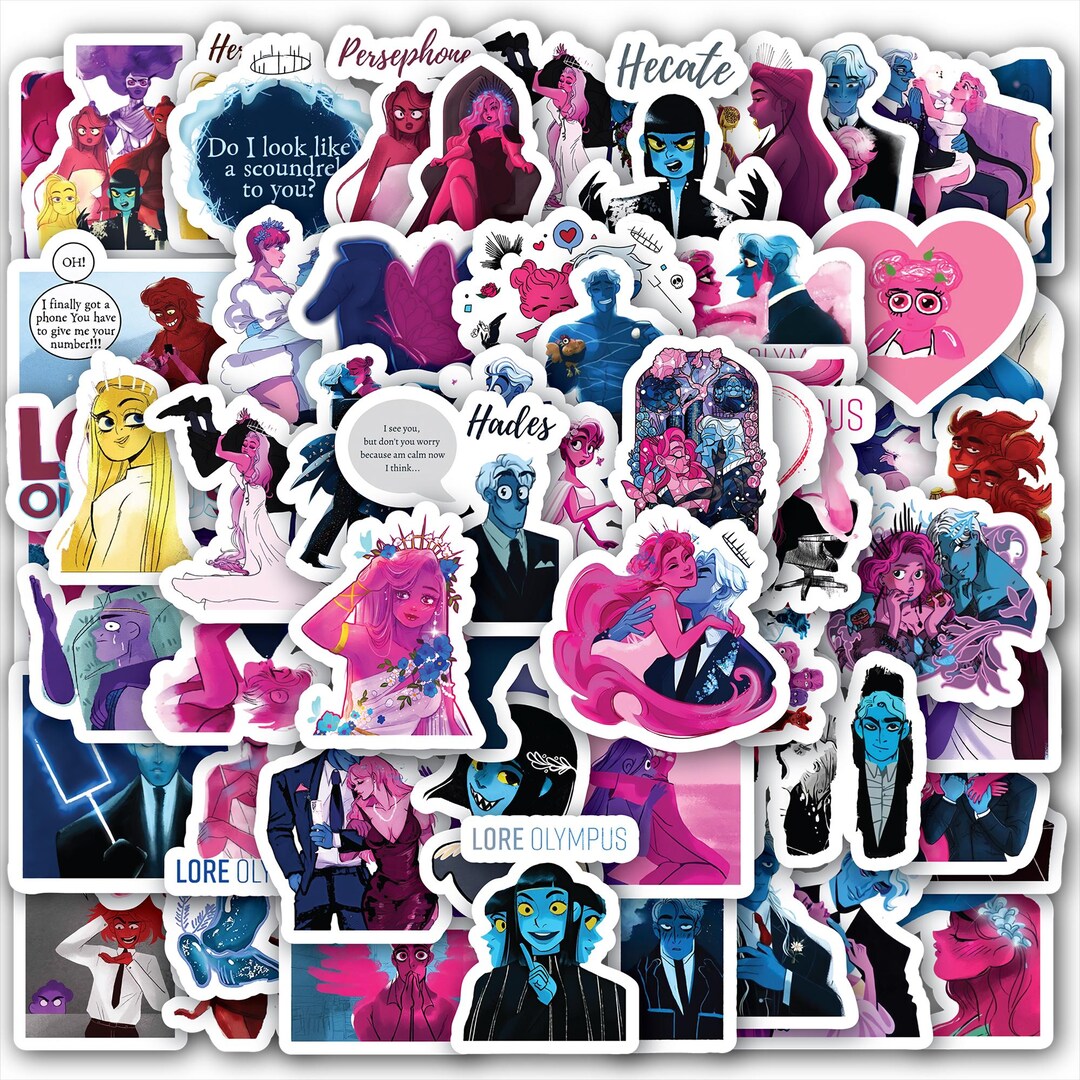 Lore Olympus Stickers Sheet (15–60) | Vinyl Decals for Laptop, Water ...