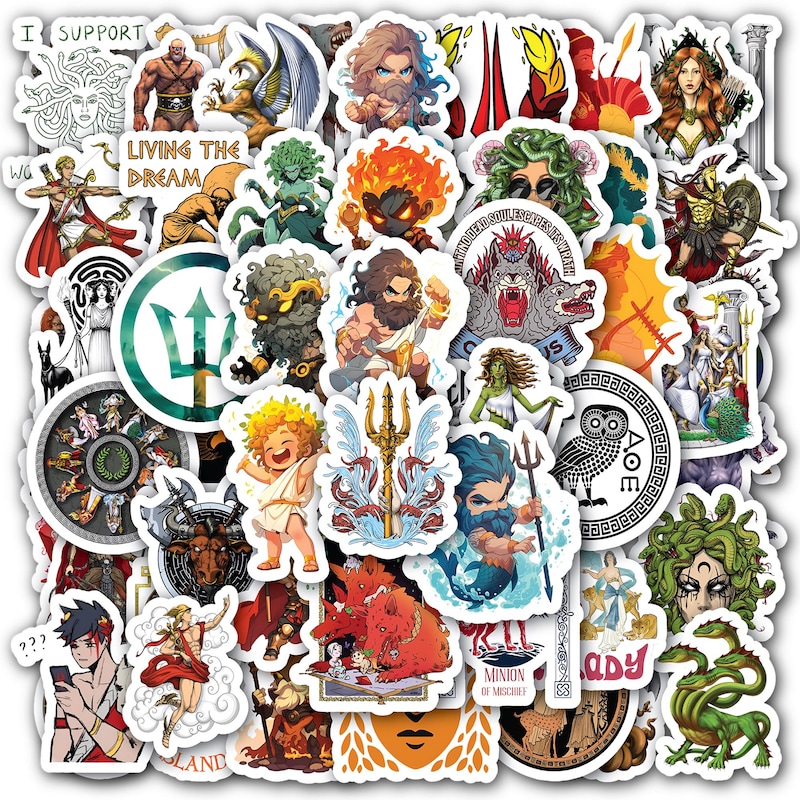 Mythology Stickers Sheet - Etsy