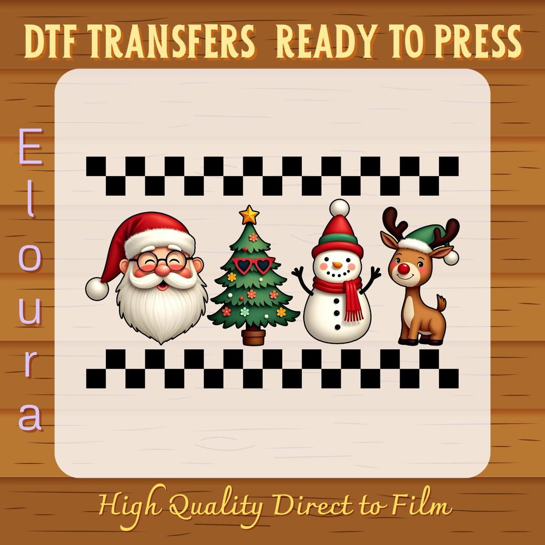 Christmas Cheer Squad DTF Transfer: Ready to Press, Merry Xmas, Funny ...