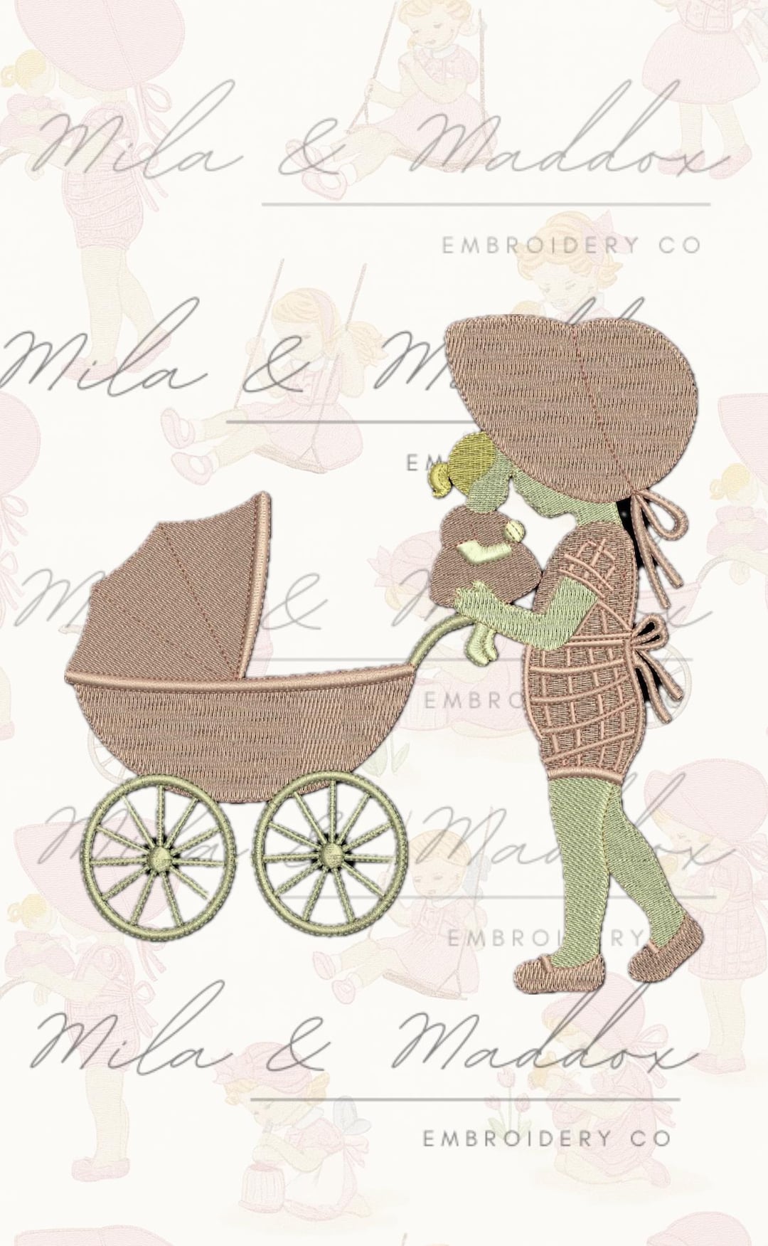 Pretty Little Bonnett Baby Embroidery File - Etsy