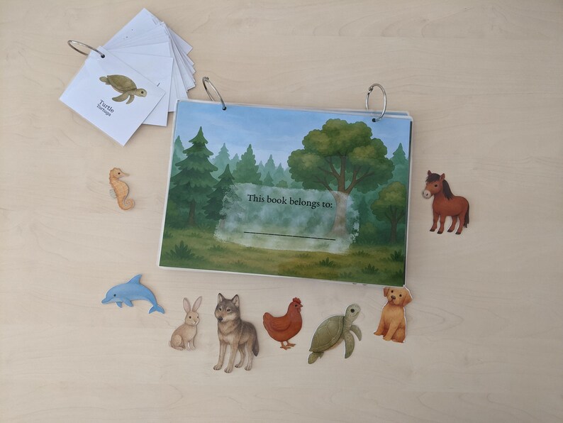 Printable Busy Book Animals PDF | Farm, Forest & Ocean Animals ...