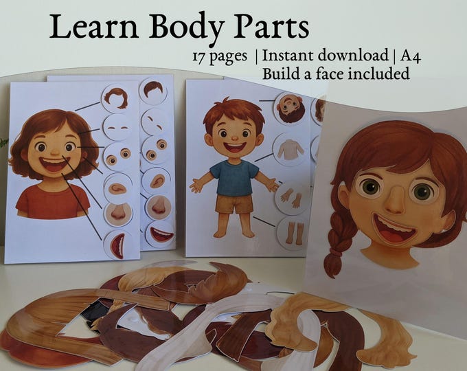 Build A Face Kid's Activity | Learn Body Parts in Vietnamese - Face ...