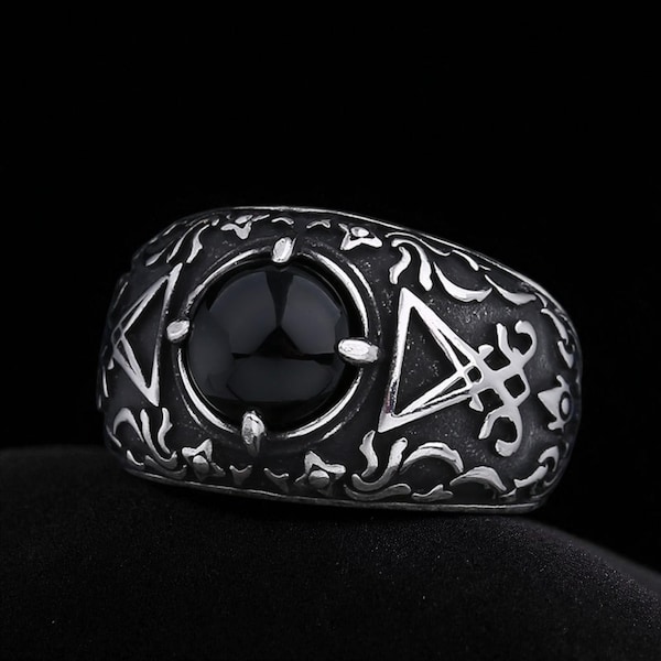 Satanic Rings for Men - Etsy