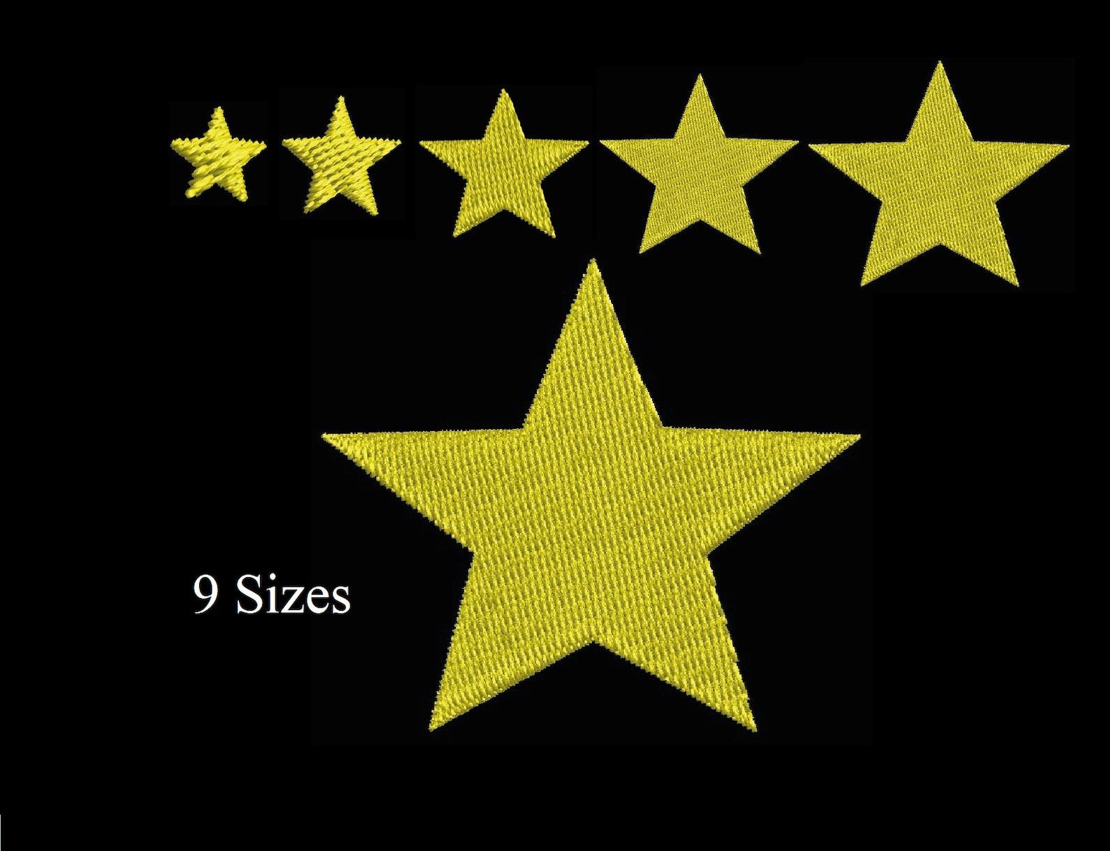 Star Embroidery Designs, Mini Star Embroidery, Machine Embroidery ...