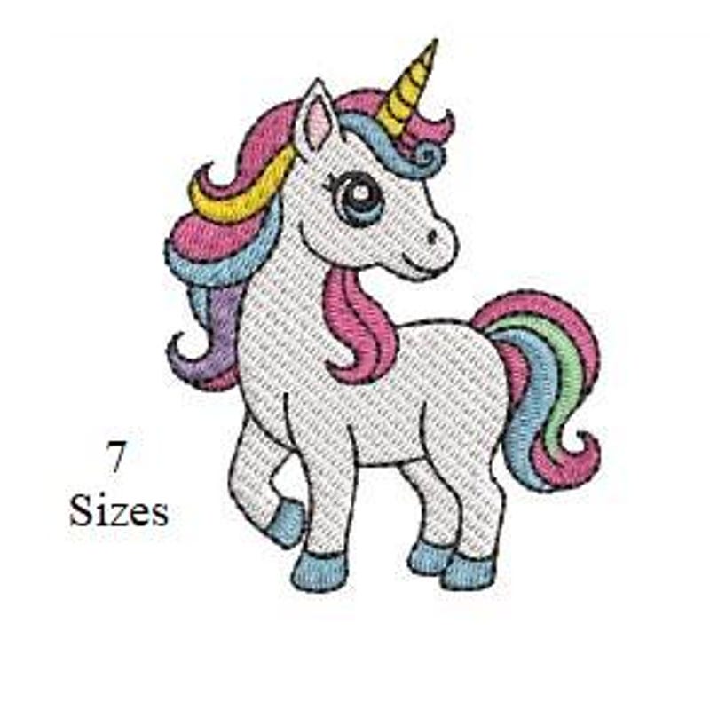 Unicorn Embroidery Design - Etsy