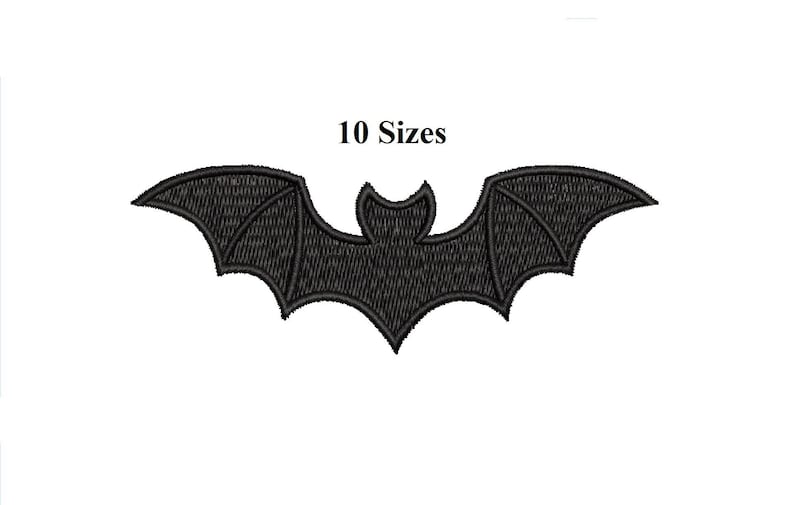 Bat Embroidery Design, Bat Machine Embroidery Designs, Instant Download ...