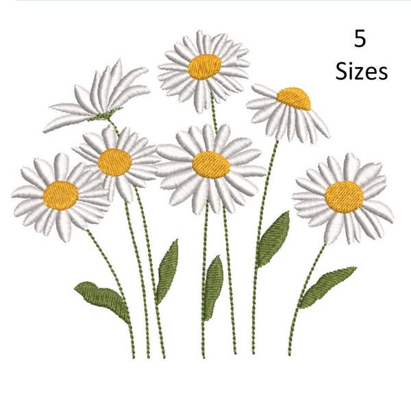 Daisy Embroidery - Etsy