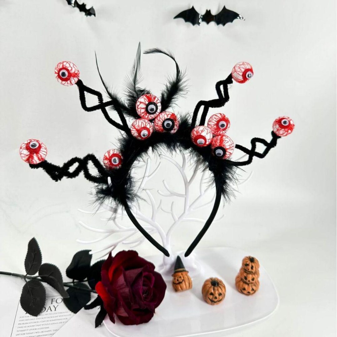 Halloween Eyeball Headband, Creepy Ghost Eye Ball Hair Hoop, Scary ...