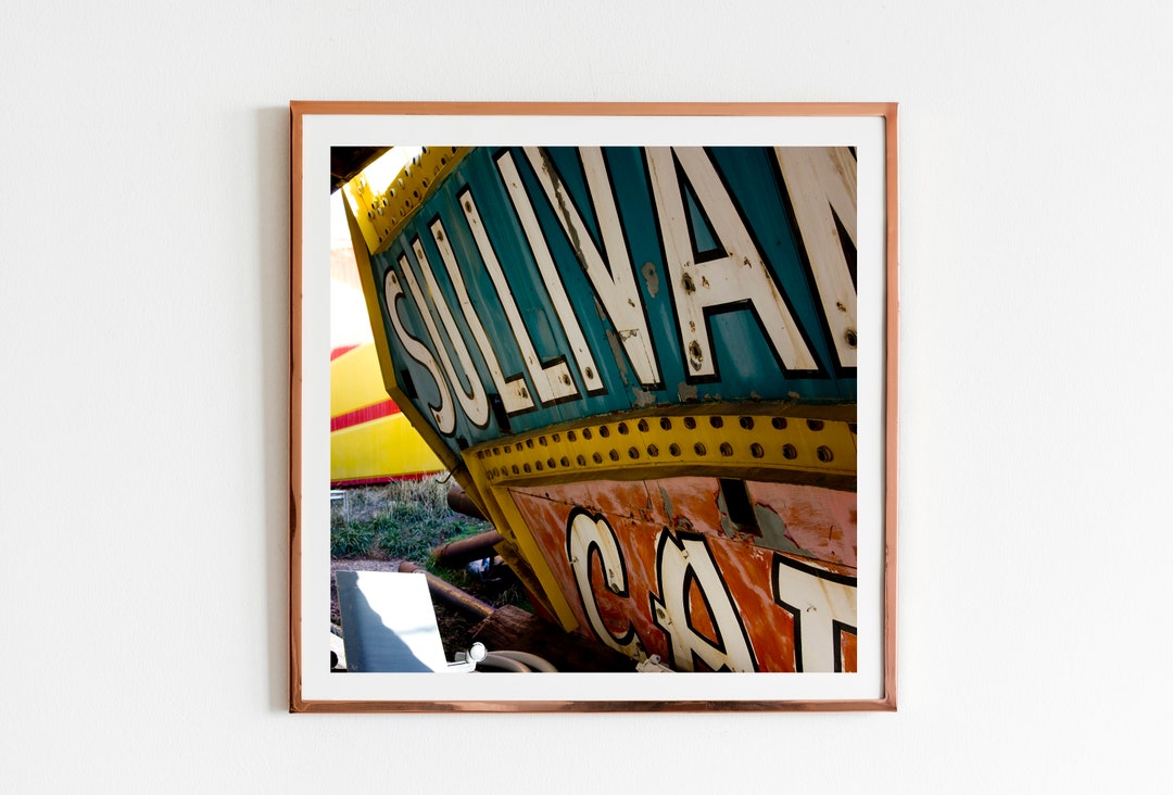 Retro Sign Art Retro Sign Photography Urban Photography - Etsy