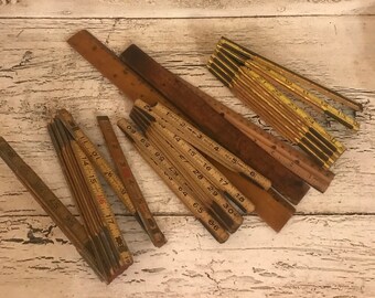 Vintage wooden ruler | Etsy