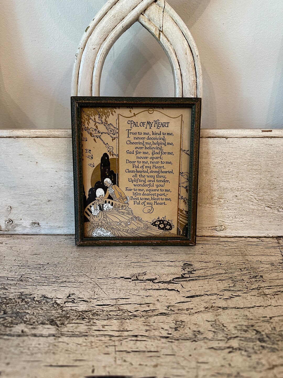 Vintage, 1930s Framed Poem - Pal of My Heart - Framed Art Print ...