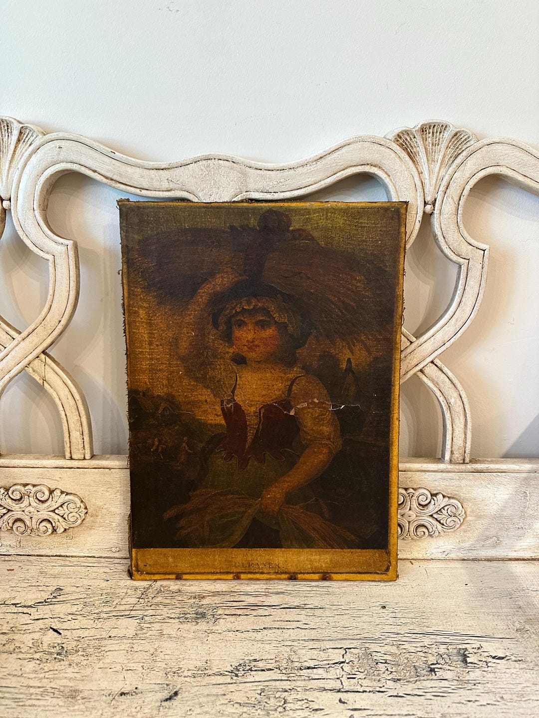 Antique Canvas Print - Distressed Portrait - Beautifully Discolored and ...