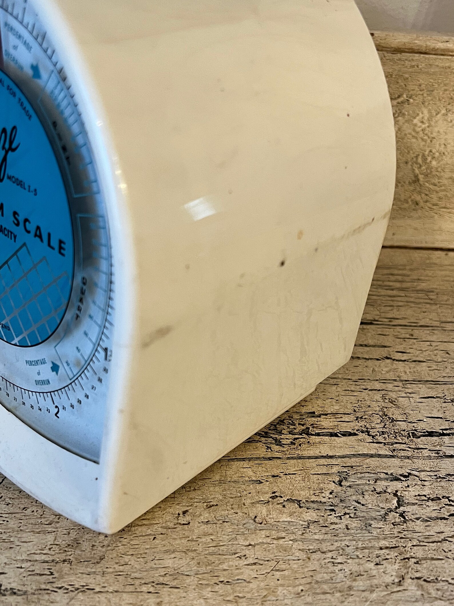 Vintage Ice Cream Scale Retro Blue and White Pelouze Ice | Etsy