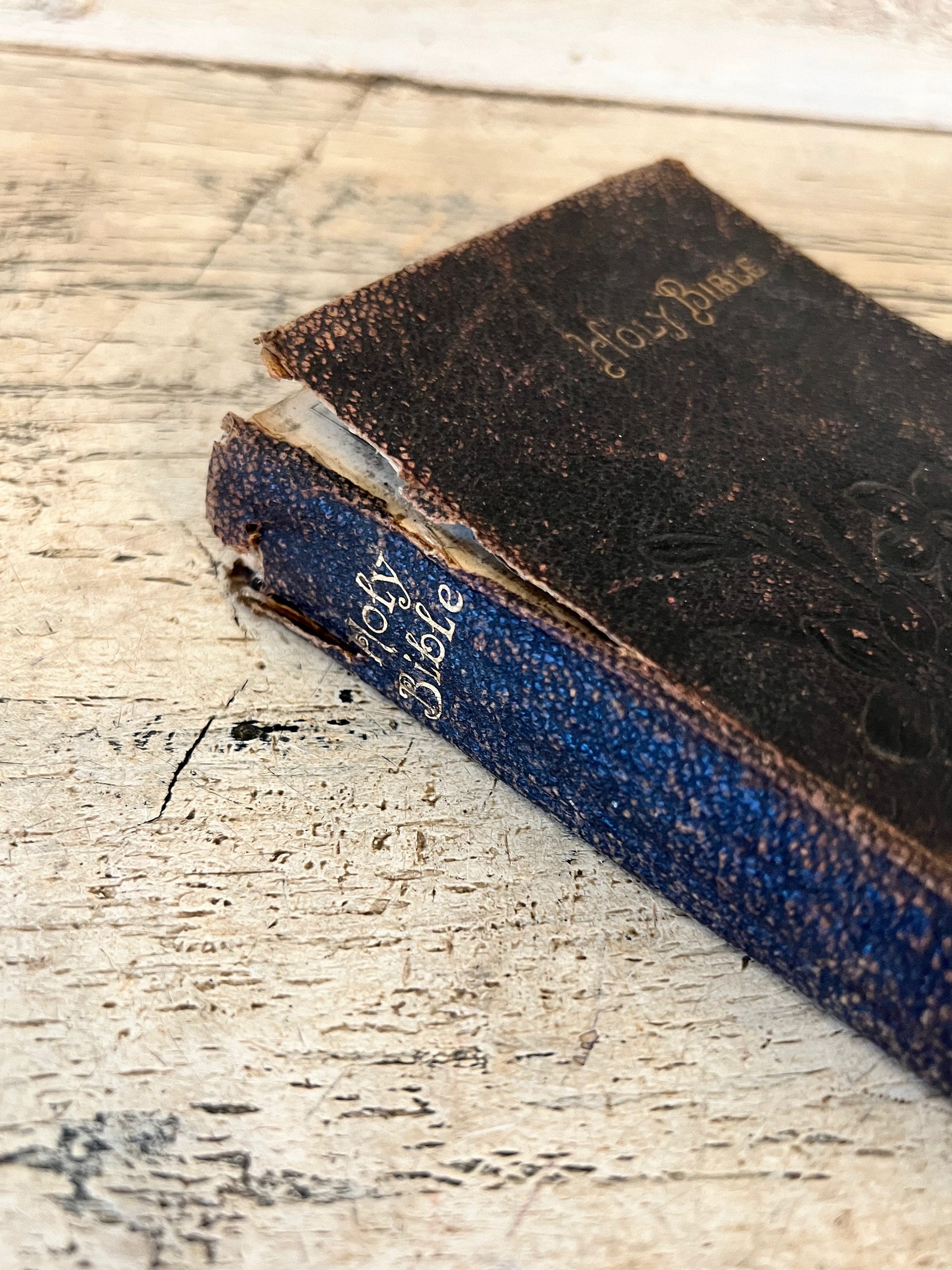 Vintage Tattered Holy Bible Perfect for Wedding or Gift or - Etsy