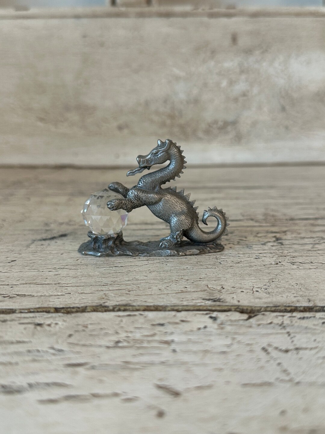 Vintage Pewter Dragon - Spoontiques - 1984 - Etsy