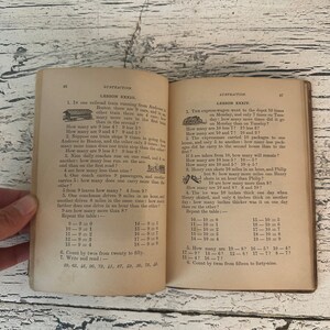Antique School Math Book Bradbury's Eaton's Primary Arithmetic 1877 ...