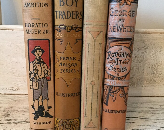 4 Antique Beautiful Gilded Books for Decor or Collecting - Instant ...