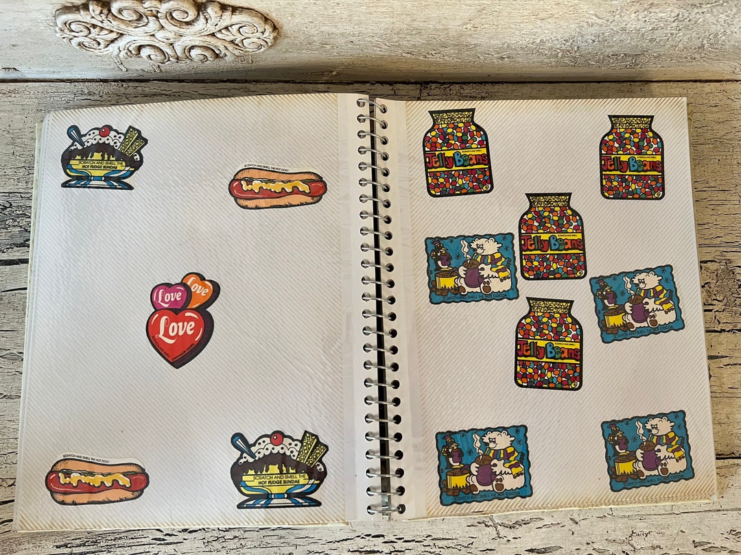 Vintage 80s Sticker Book With Stickers - Etsy