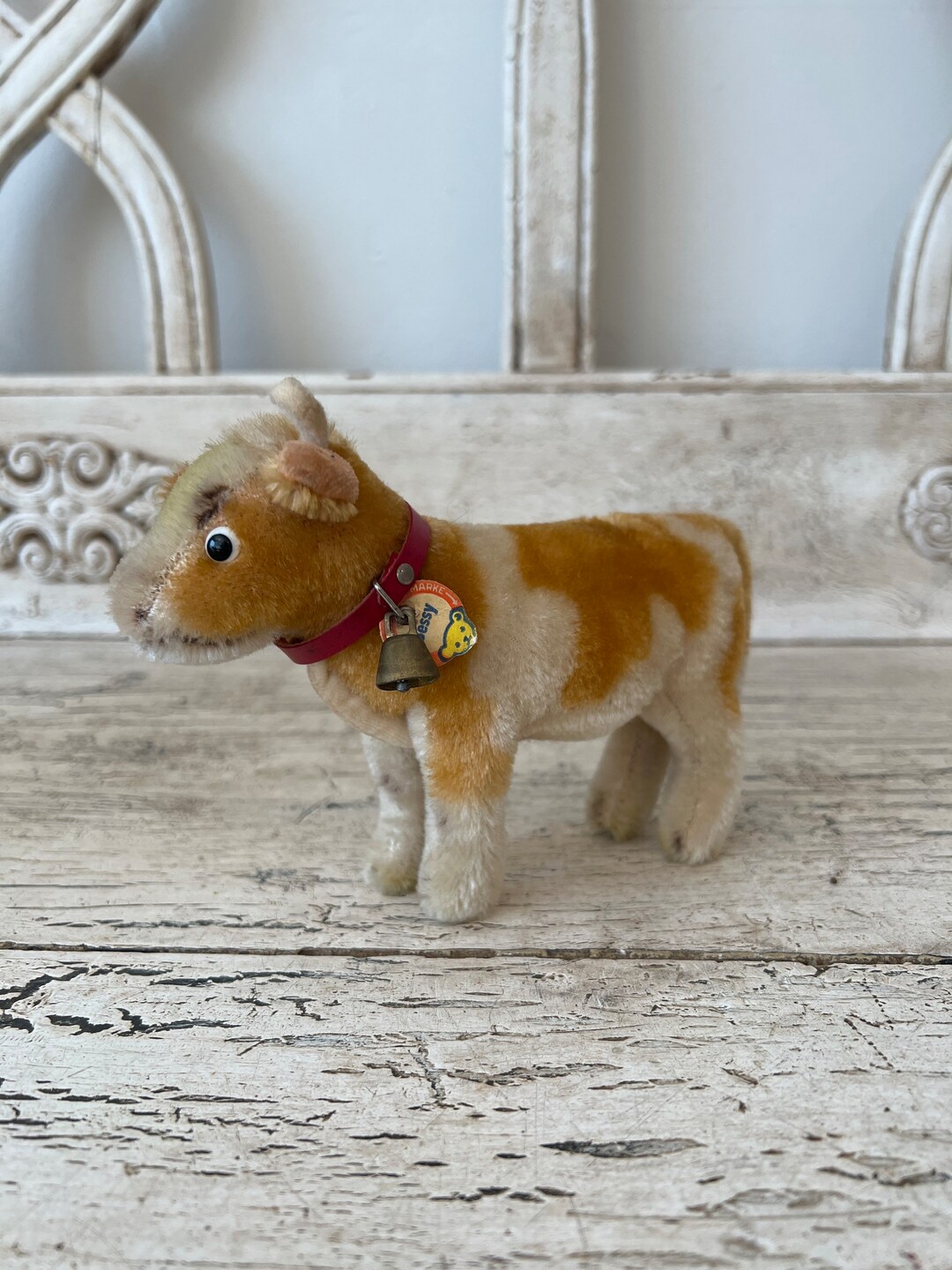 Small, Vintage Steiff Cow - Bessy With Bell - Original Tag - 1960s ...