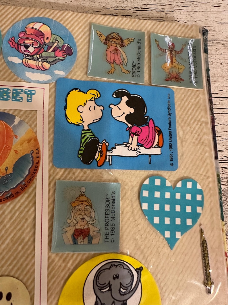 Vintage 80s Sticker Book With Stickers - Etsy