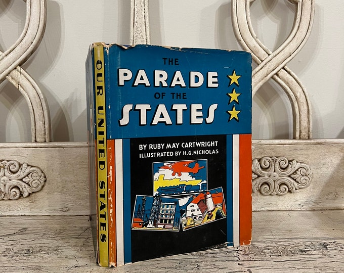 Vintage Children's Book: Parade of States, 1936 - Wonderful, Full-page ...
