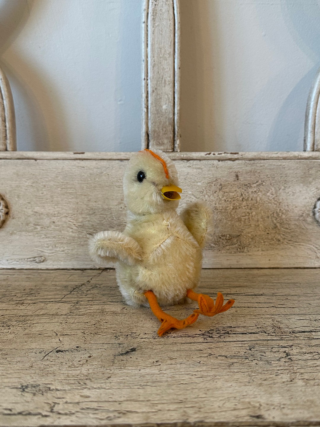 Vintage Steiff Chick With One Original Tag Mohair Baby Chicken Well ...
