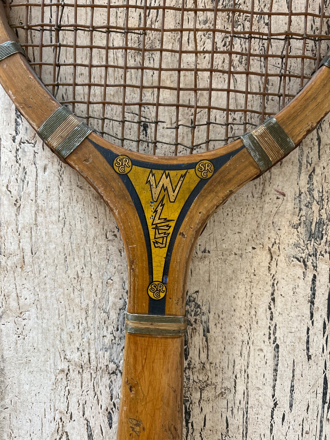 Antique Wooden Tennis Racket - Beautiful, 1920s Wright & Ditson Racket ...