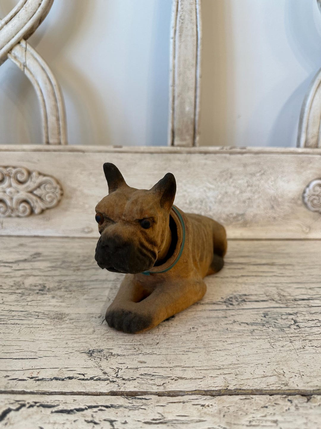 Vintage Bobblehead Nodder - Boxer or Bull Dog - 9 in - Flocked - Fun ...