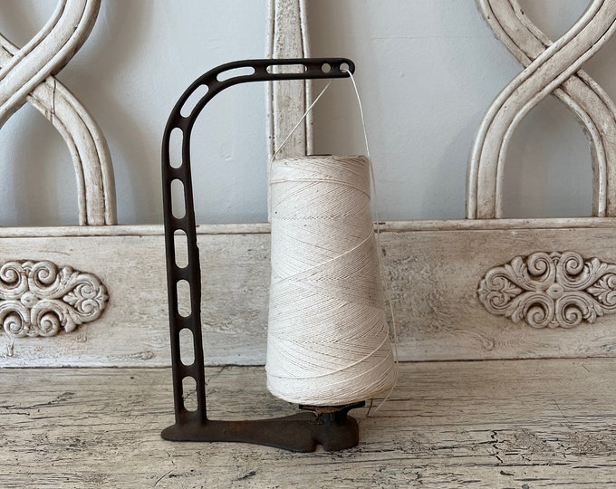 Antique Cast Iron String Holder With String - Table Mounted String ...